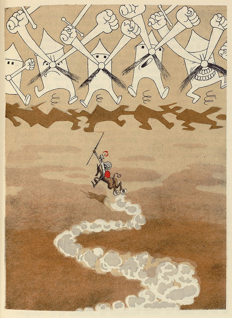 Albert Dubout’s Charming Illustrations for Don Quixote – Biblioklept