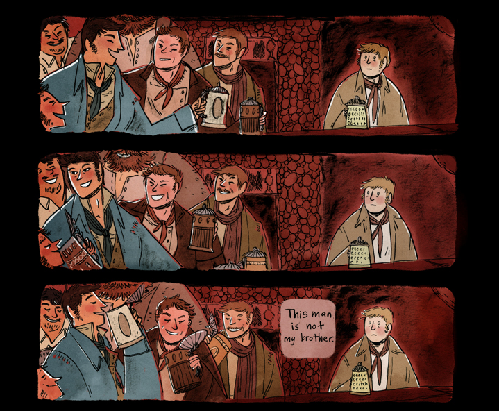 “His Face All Red” — Em Carroll – Biblioklept