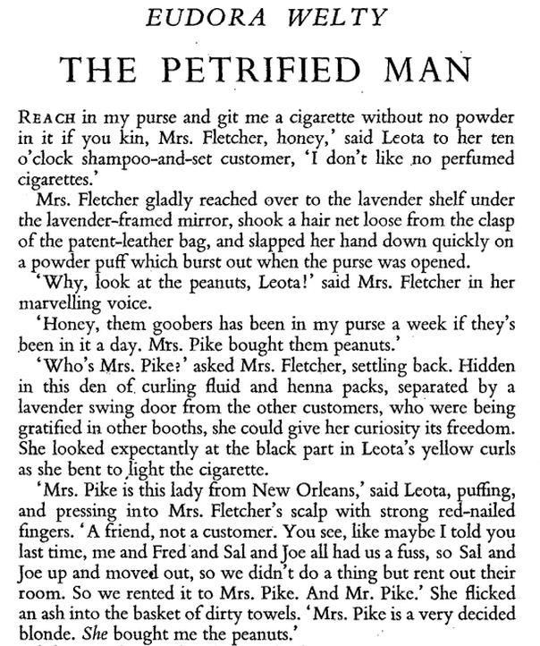 “Petrified Man” — Eudora Welty – Biblioklept