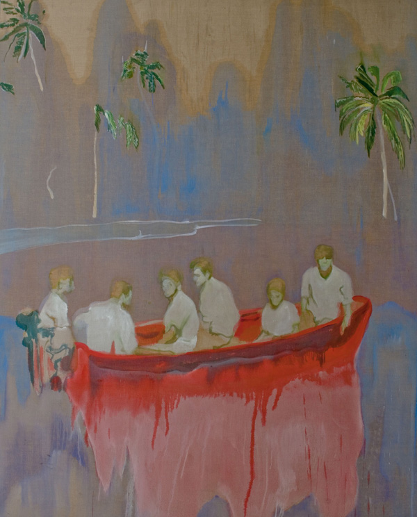 Figures in Red Boat — Peter Doig – Biblioklept