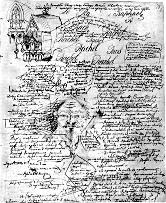 Manuscript Page of Dostoevsky’s Demons (With Doodles) – Biblioklept