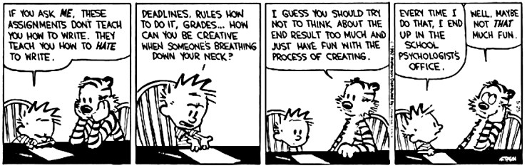 Creative writing (Calvin and Hobbes) – Biblioklept