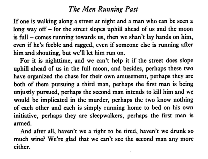 “The Men Running Past” — Franz Kafka – Biblioklept