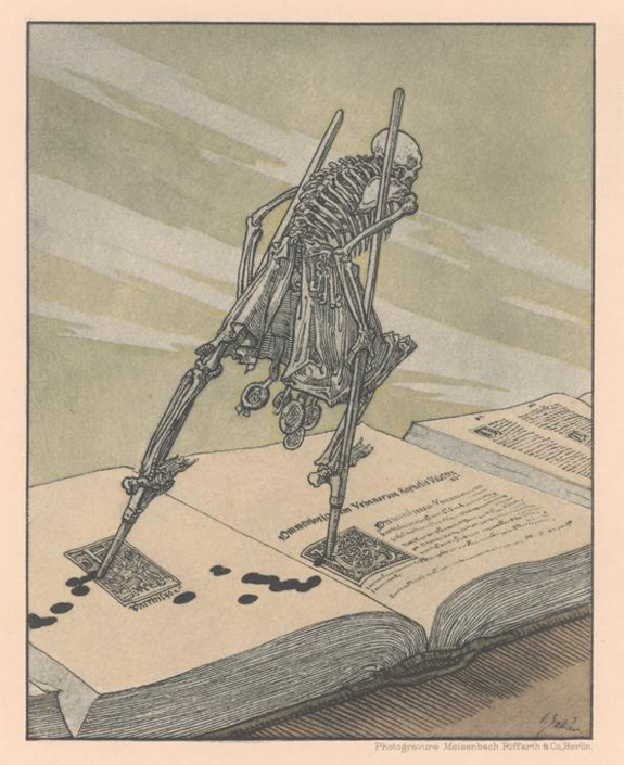 Illustration to A Modern Dance of Death — Joseph Sattler – Biblioklept