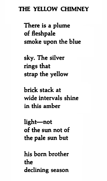 “The Yellow Chimney” — William Carlos Williams – Biblioklept
