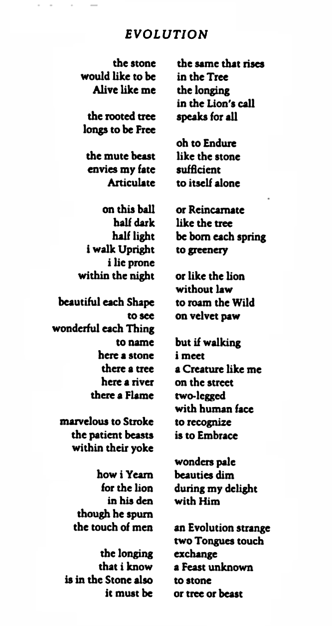 “Evolution” — May Swenson – Biblioklept