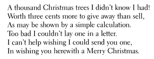 Christmas Trees By Robert Frost