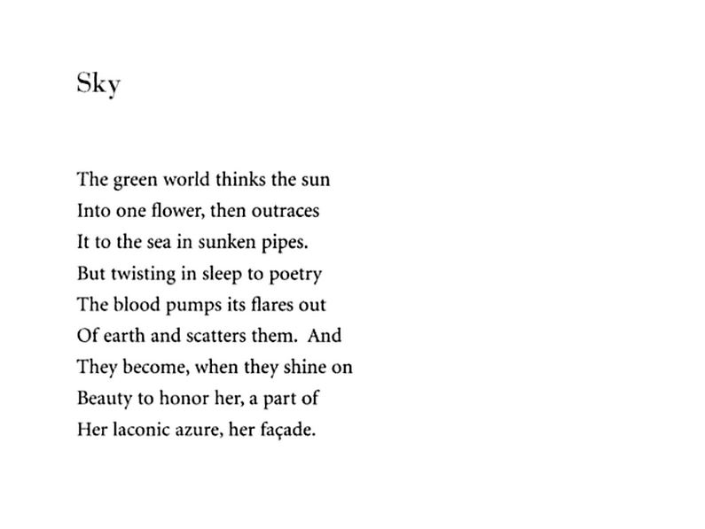 “Sky” — Tom Clark – Biblioklept