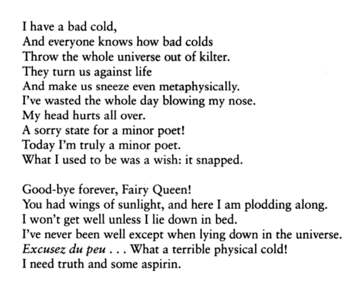 Cold And Flu Poems