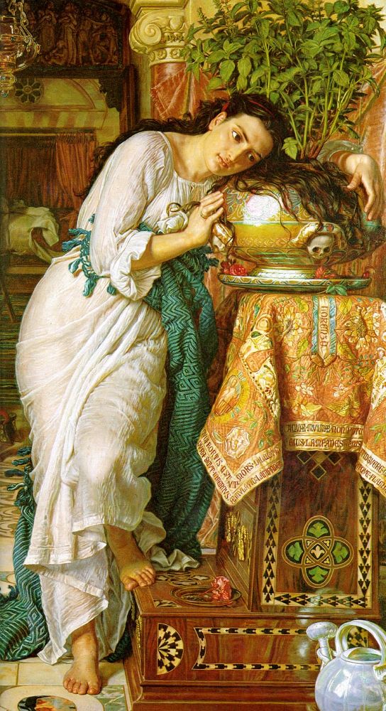 Isabella and the Pot of Basil — William Holman Hunt – Biblioklept