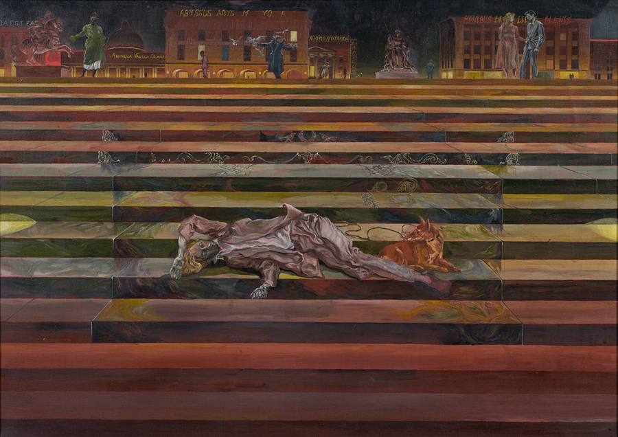 Man Collapsing on a Public Flight of Steps — Robin Ironside – Biblioklept