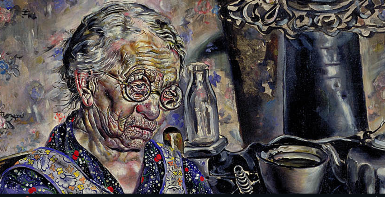 The Farmer’s Kitchen (detail) — Ivan Albright – Biblioklept