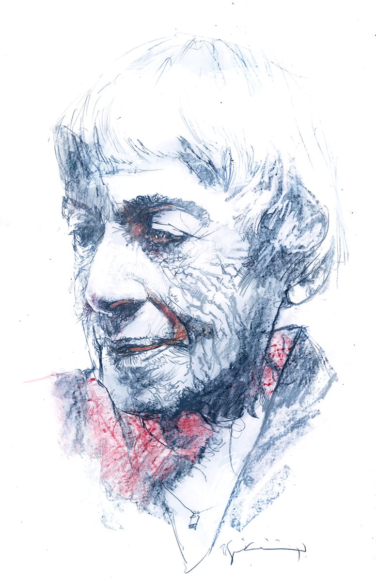 Portrait of Ursula K. Le Guin — Bill Sienkiewicz – Biblioklept