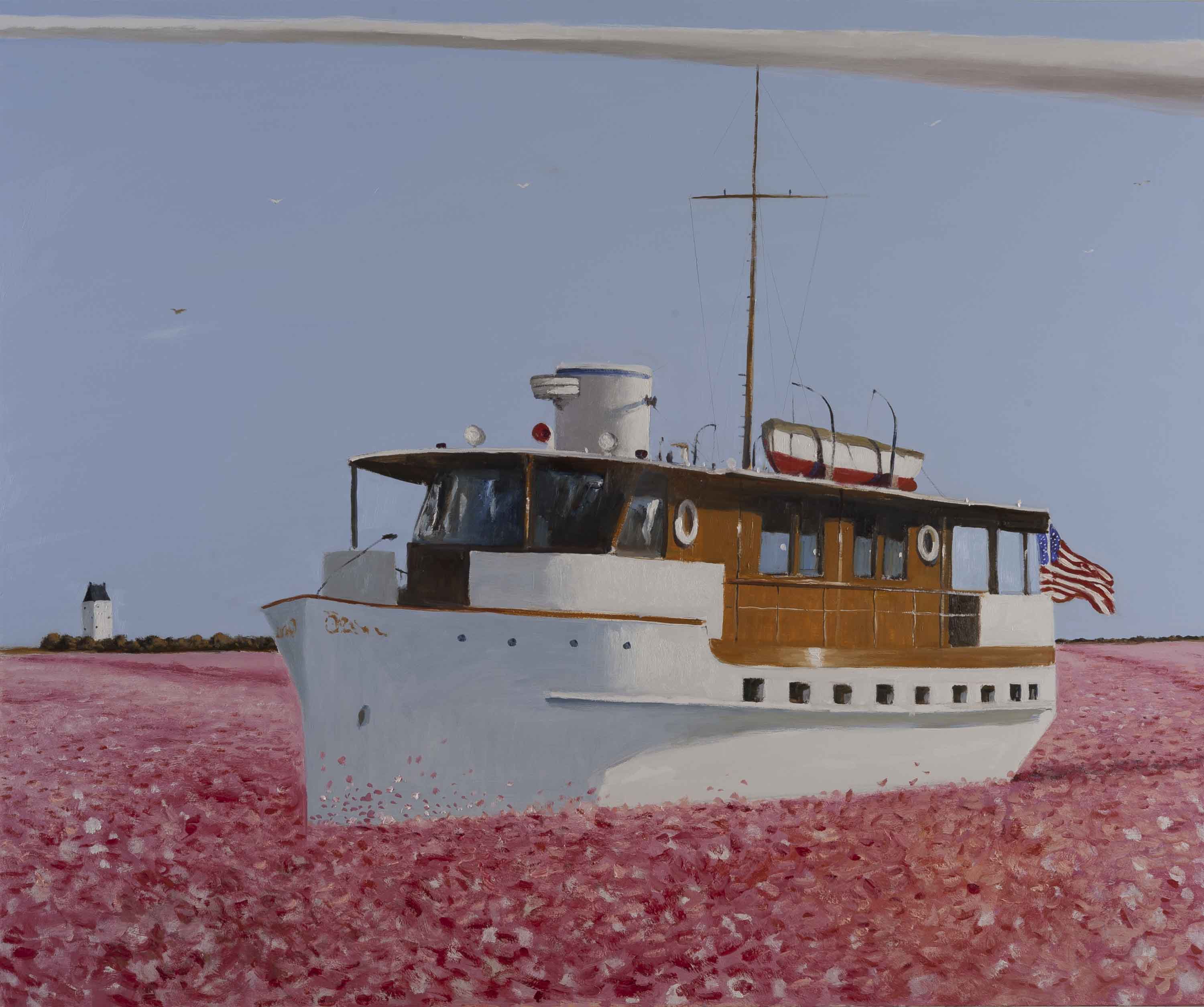 The American Envoy Arriving Through The Sea of Flowers — Julio Larraz ...