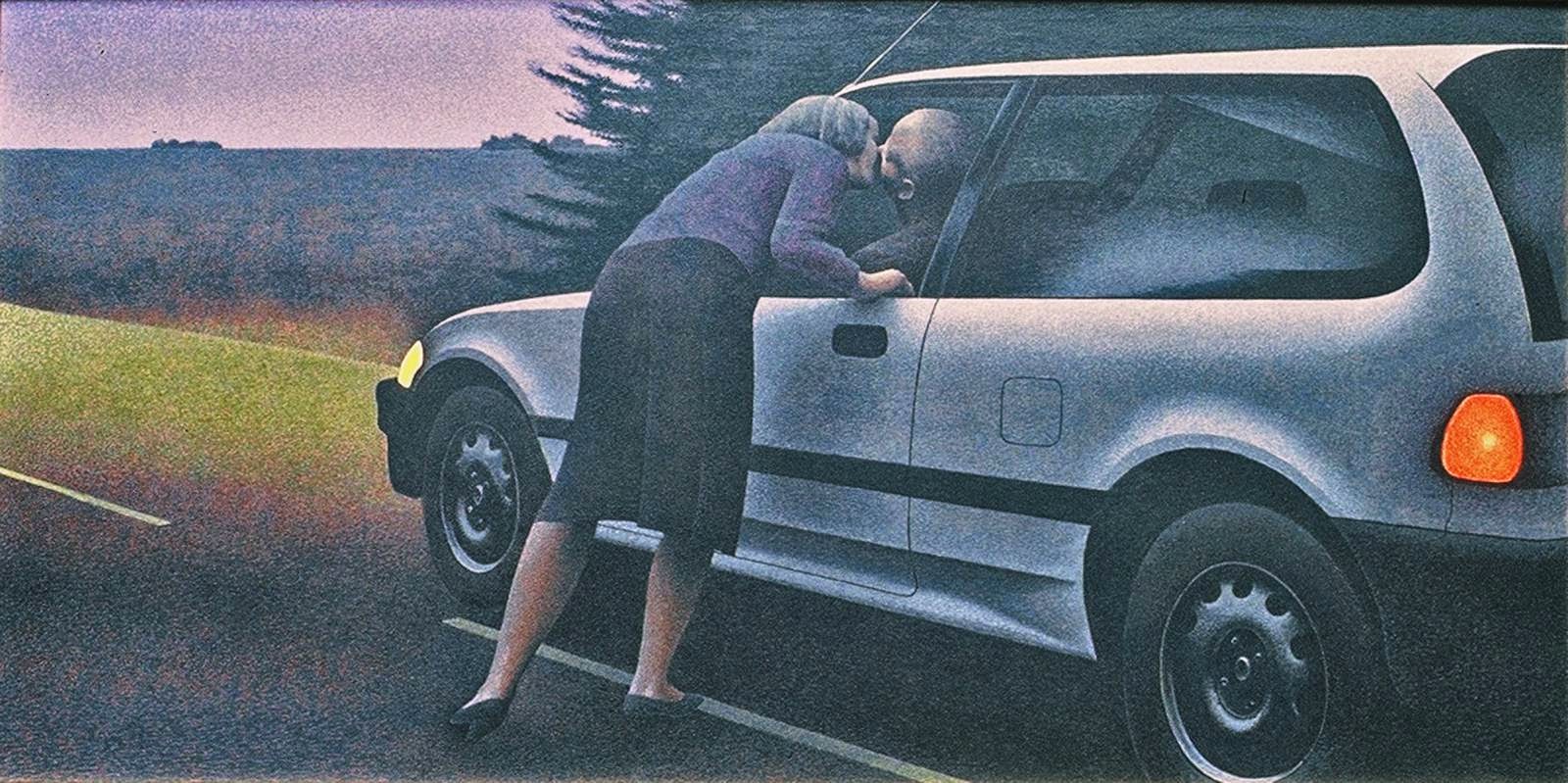 Kiss with Honda — Alex Colville – Biblioklept