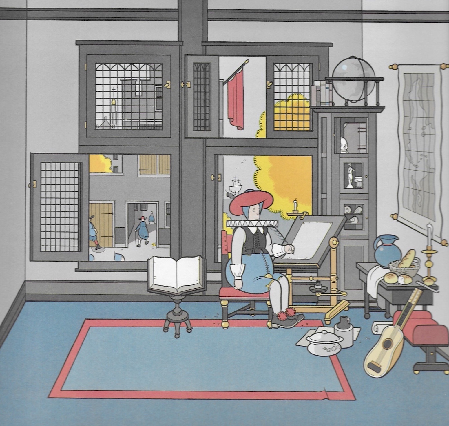 From “Our History of Art” — Chris Ware – Biblioklept