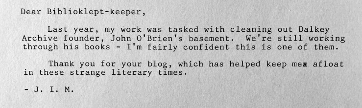 David Ohle’s Motorman (Book acquired, 23 Dec. 2022) – Biblioklept