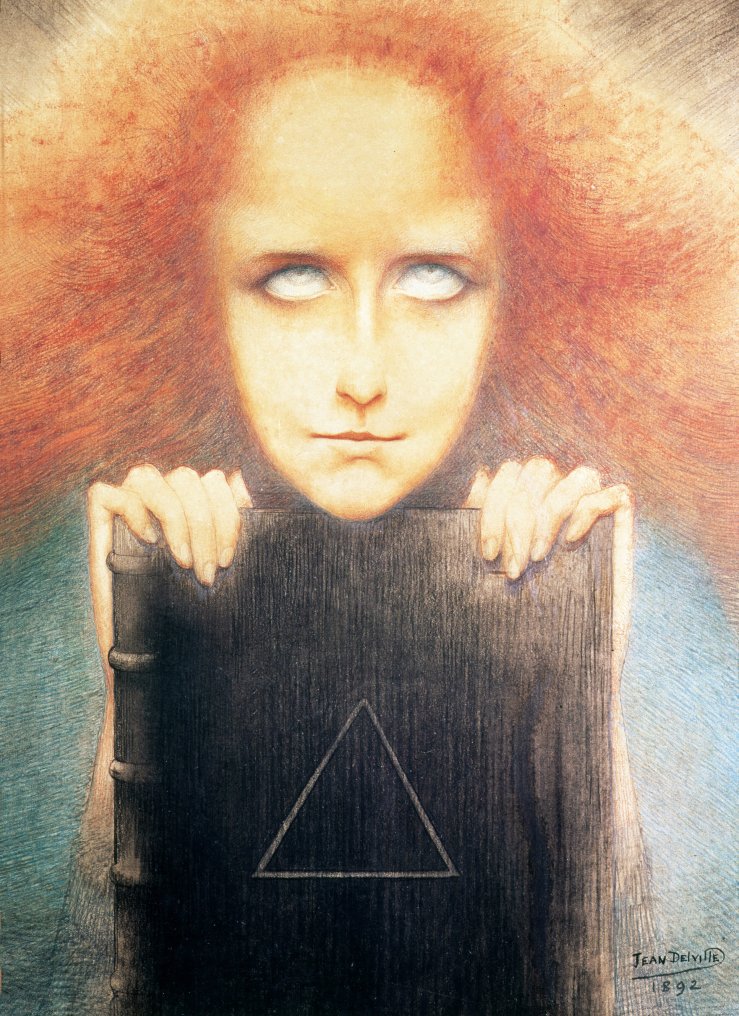 Portrait of Mrs. Stuart Merrill — Jean Delville – Biblioklept